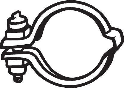 Collier de serrage, échappement BOSAL 254-240 au meilleur prix - Oscaro