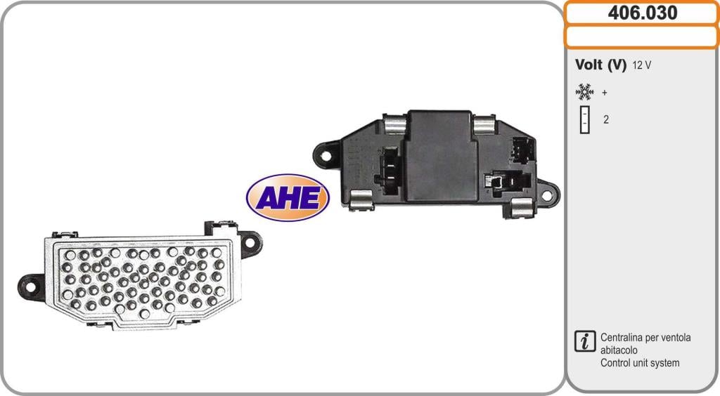 Controlo, ventilador elétrico, arrefecimento do motor AHE ref. 406.030 ...
