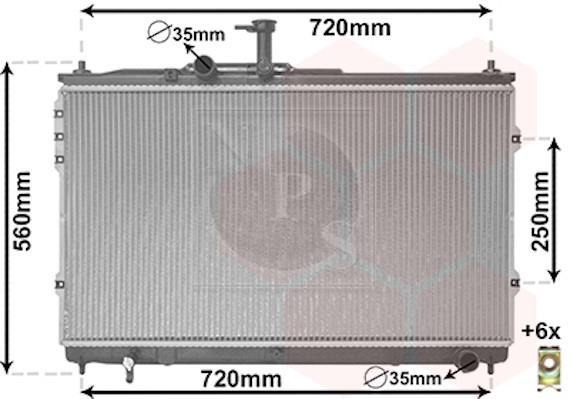 Radiateur moteur NIPPON PIECES SERVICES H156I84 au meilleur prix - Oscaro