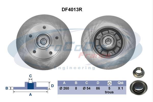 Disques de frein PROCODIS FRANCE DF4013R au meilleur prix - Oscaro