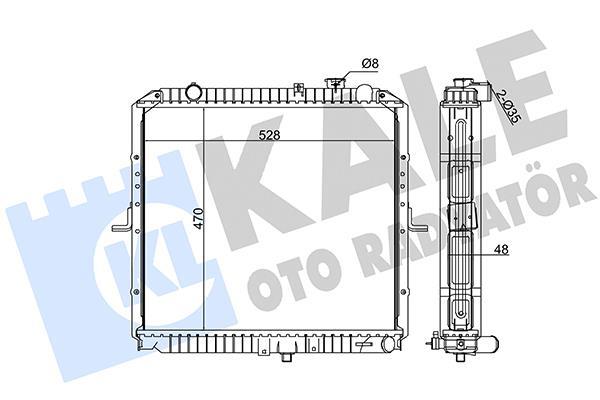 Radiateur moteur KALE 349265 au meilleur prix - Oscaro