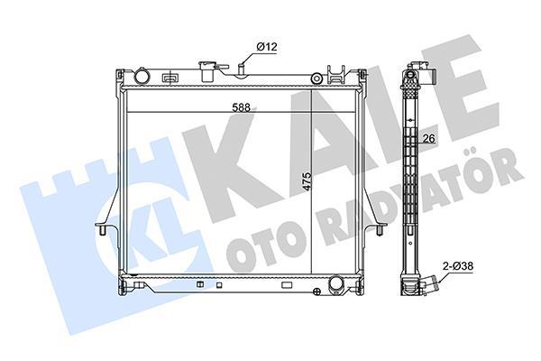 Radiateur moteur KALE 358700 au meilleur prix - Oscaro