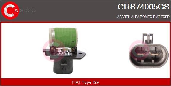Résistance de série, moteur électrique-ventilateur du radiat CASCO SRL ...
