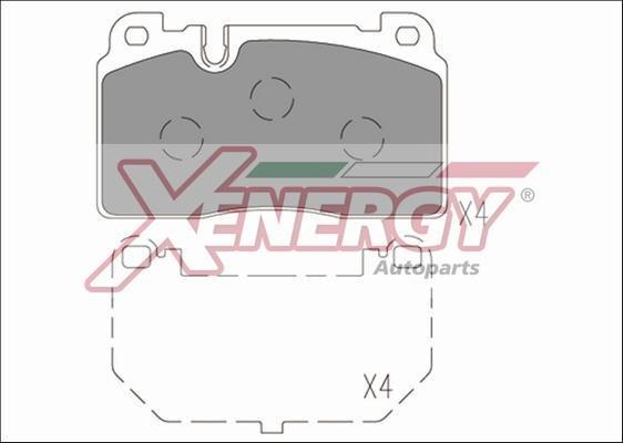 Jeu de 4 plaquettes de frein XENERGY X41271 au meilleur prix - Oscaro