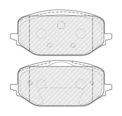 Jeu de 4 plaquettes de frein FERODO FDB5337 au meilleur prix - Oscaro