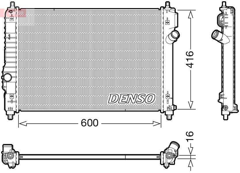 Radiateur moteur DENSO DRM15015 au meilleur prix - Oscaro
