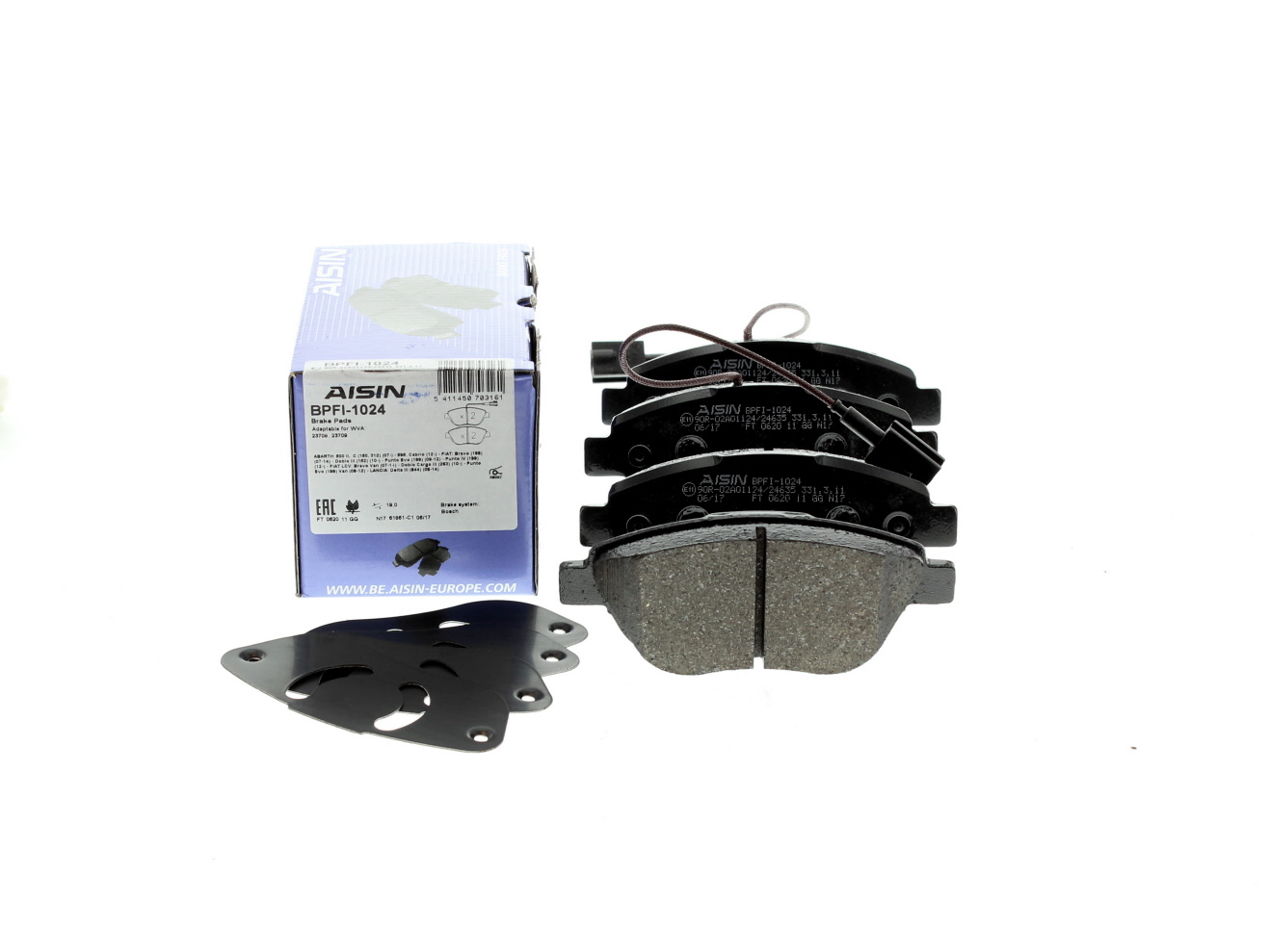 Jeu de 4 plaquettes de frein AISIN BPFI-1024 au meilleur prix - Oscaro