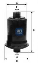 Filtro combustible UFI Filters 31.556.00 al mejor precio - Oscaro