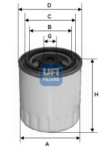 Filtre à carburant UFI FILTERS SPA 24.321.00 au meilleur prix - Oscaro.com