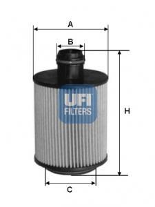 Filtro de aceite UFI Filters 25.055.00 al mejor precio - Oscaro