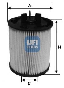 Filtre à carburant UFI Filters 26.023.00 au meilleur prix - Oscaro