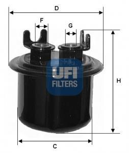 Filtre à carburant UFI Filters 31.536.00 au meilleur prix - Oscaro