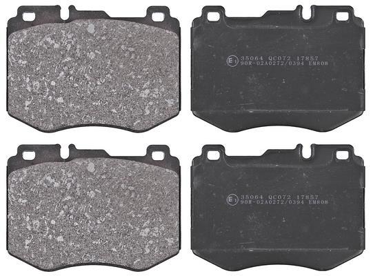 Jeu de 4 plaquettes de frein A.B.S. ALL BRAKE SYSTEMS BV. 35064 au ...