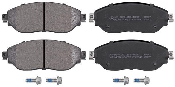 Jeu de 4 plaquettes de frein A.B.S. ALL BRAKE SYSTEMS BV. 35077 au ...