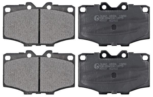 Jeu de 4 plaquettes de frein A.B.S. ALL BRAKE SYSTEMS BV. 36462 au ...