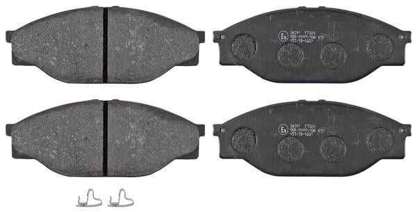 Jeu de 4 plaquettes de frein A.B.S. ALL BRAKE SYSTEMS BV. 36761 au ...