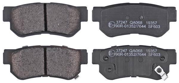 Jeu de 4 plaquettes de frein A.B.S. ALL BRAKE SYSTEMS BV. 37247 au ...