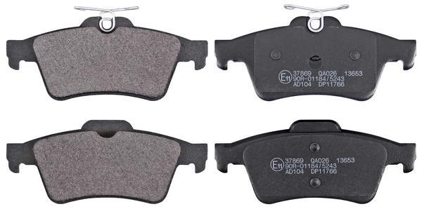 Jeu de 4 plaquettes de frein A.B.S. ALL BRAKE SYSTEMS BV. 37869 au ...