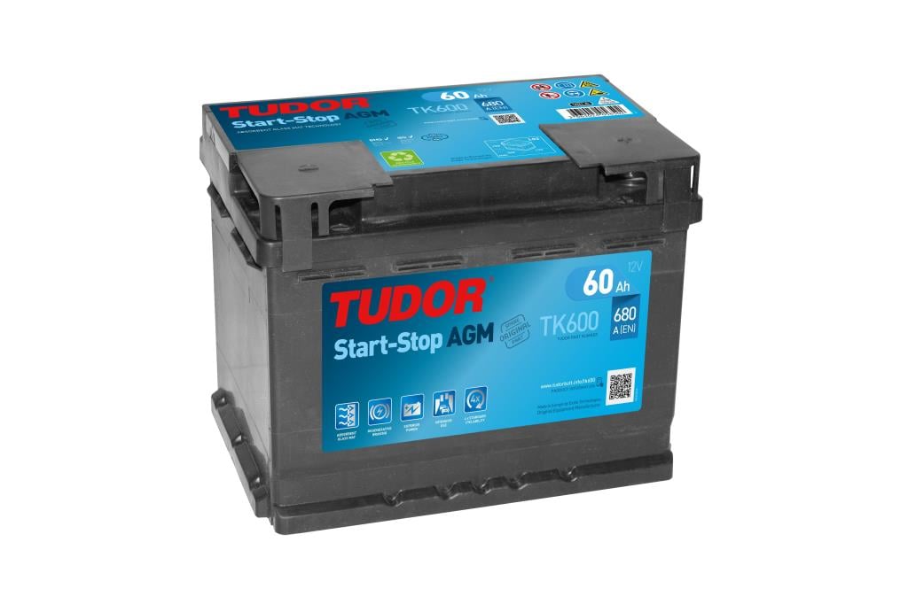Batterie (de voiture) TUDOR 60 Ah - ref. TK600 au meilleur prix - Oscaro