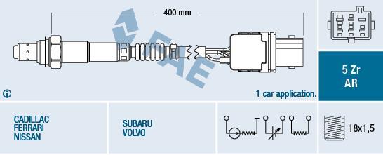 Sonde lambda FAE 75017 au meilleur prix - Oscaro