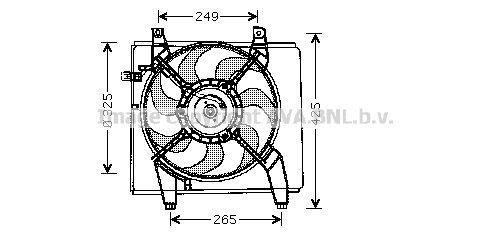 Ventilateur de refroidissement du moteur AVA Deutschland GmbH HY7512 au ...
