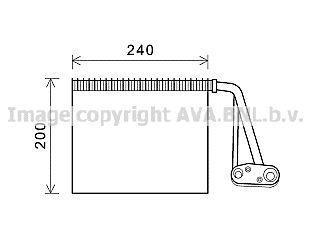 Evaporateur climatisation AVA Deutschland GmbH RTV566 au meilleur prix ...