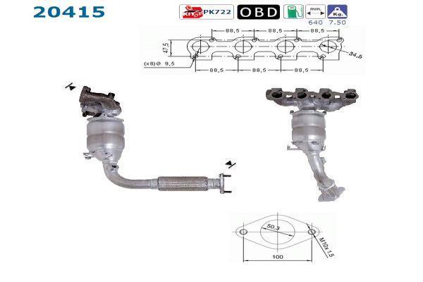 Catalizador AS 20415 al mejor precio - Oscaro