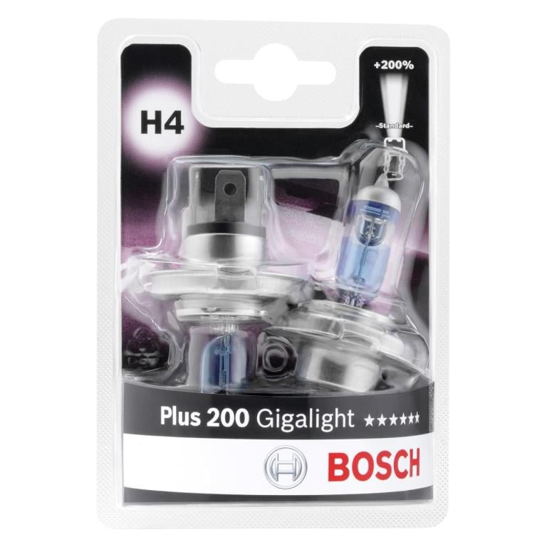 Ampoule BOSCH 2 H4 Plus 200 Gigalight DBL - 1 987 301 435 au meilleur ...