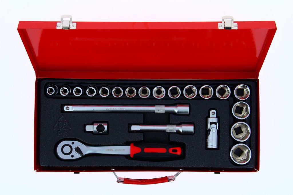 Coffret cliquets et douilles 1/2" PRECISION STEEL 211422 au meilleur ...