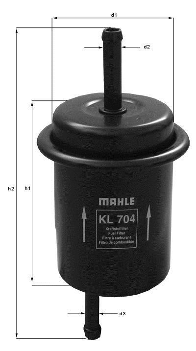 Filtre à carburant KNECHT FILTER KL 704 au meilleur prix - Oscaro