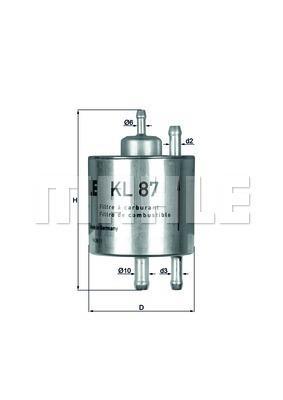 Filtre à carburant KNECHT FILTER KL 87 au meilleur prix - Oscaro