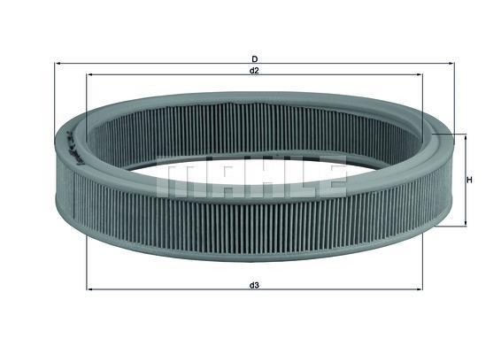 Filtre à air KNECHT FILTER LX 38 au meilleur prix - Oscaro