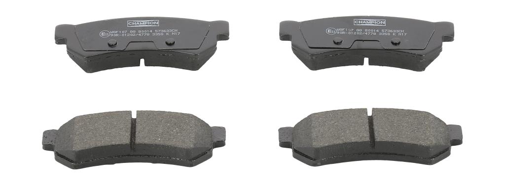 Jeu de 4 plaquettes de frein CHAMPION 573633CH au meilleur prix - Oscaro