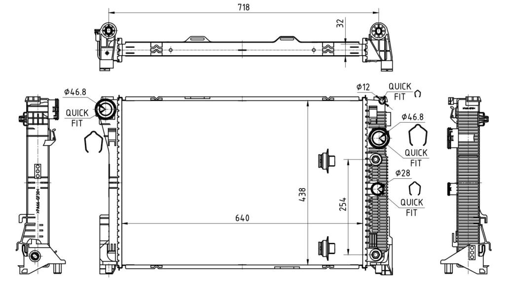 Radiateur moteur TYC 721-0018 au meilleur prix - Oscaro