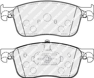 Jeu de 4 plaquettes de frein FERODO FVR5119 au meilleur prix - Oscaro