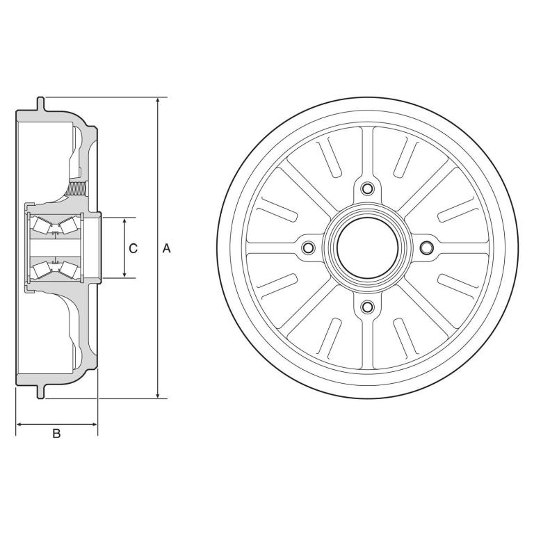 Tambour de frein DELPHI BFR576 au meilleur prix - Oscaro